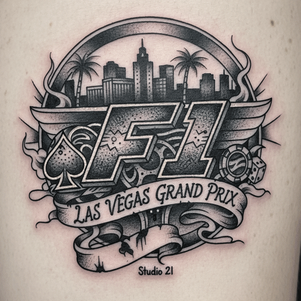 F1 Las Vegas Tattoo: Speed, Style & Souvenirs at Studio 21 – Studio 21 ...